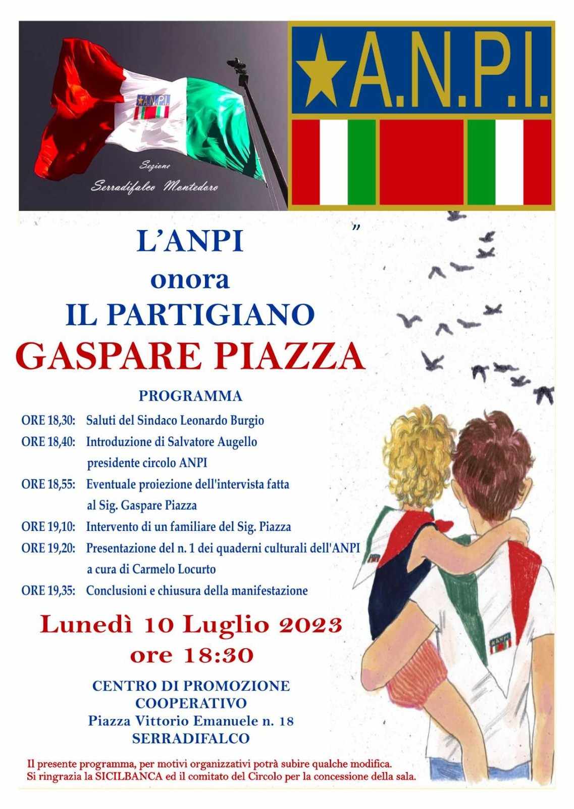 L'Anpi di Serradifalco e Montedoro ricorda il partigiano Gaspare Piazza ... L'Anpi di Serradifalco e Montedoro ricorda il partigiano Gaspare Piazza ...